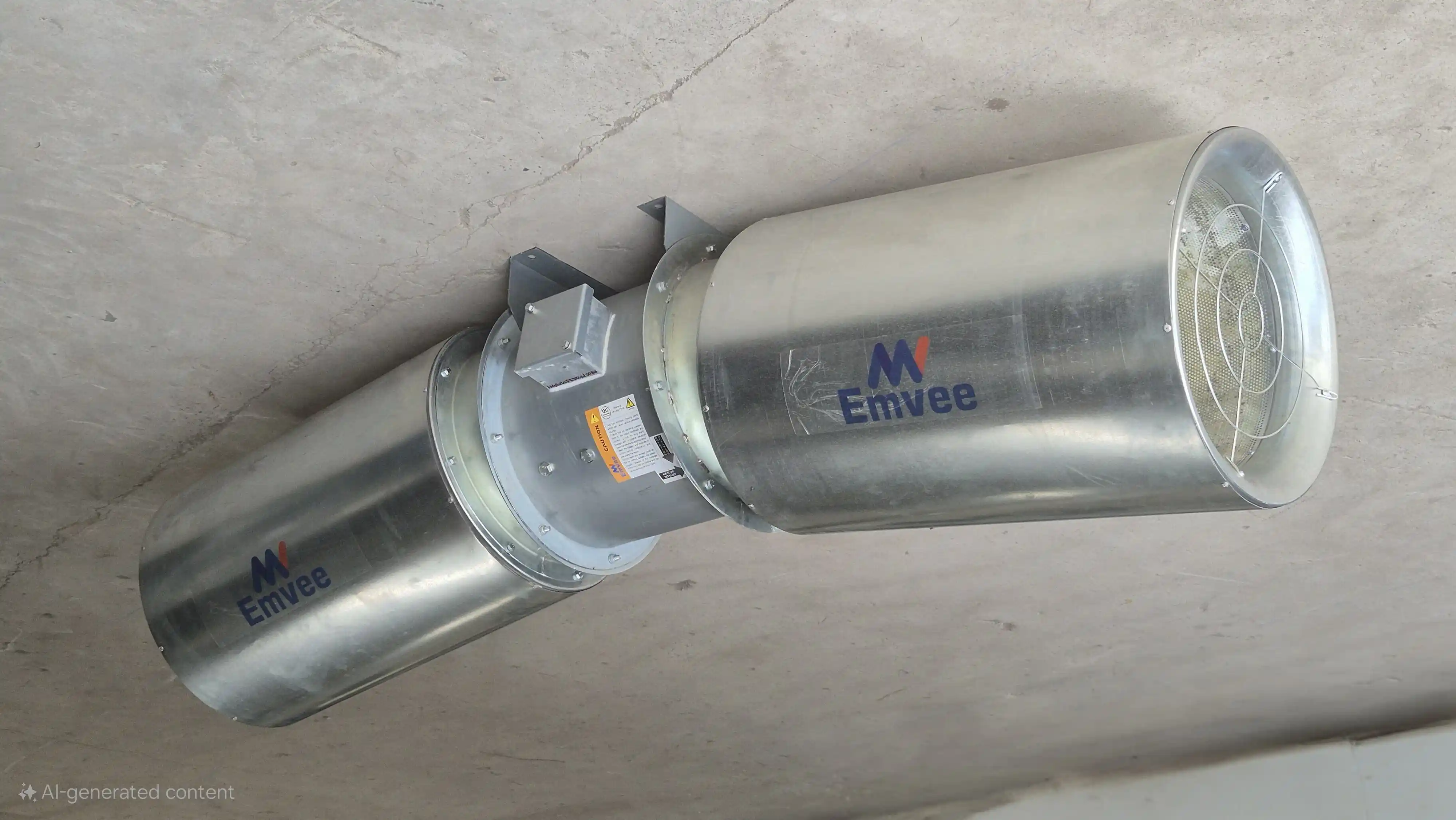 Curved Jet Fan for Low-Ceiling Car Park Ventilation | EMVEE